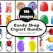 Candy Clipart Bundle 116 Pngs Gummy Bear Clipart Lollipop Clipart ...