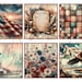 Vintage Patriotic Digital Paper - Vintage-inspired Watercolor ...