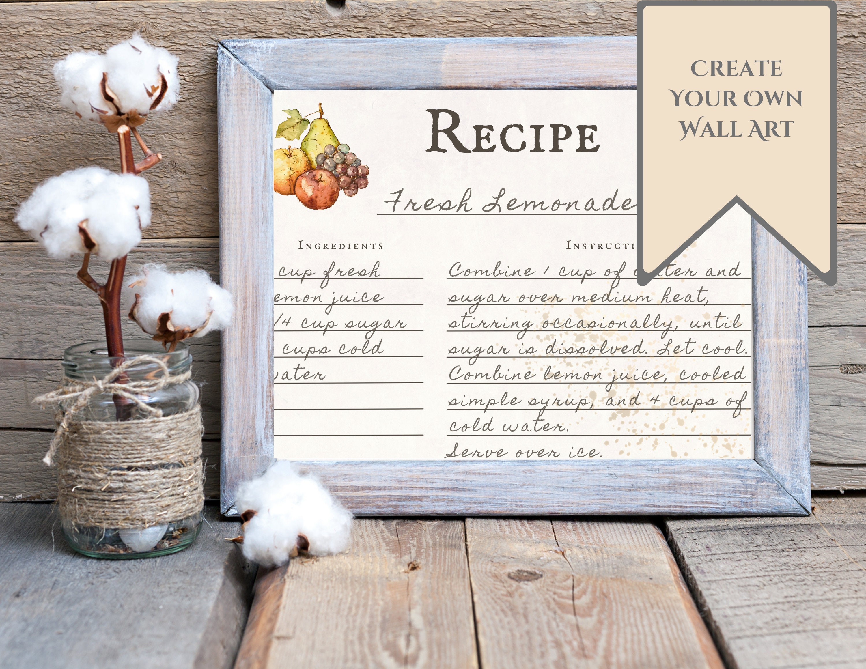 Vintage Recipe Clipart | Printable Recipe Cards | Cooking Clip Art ...