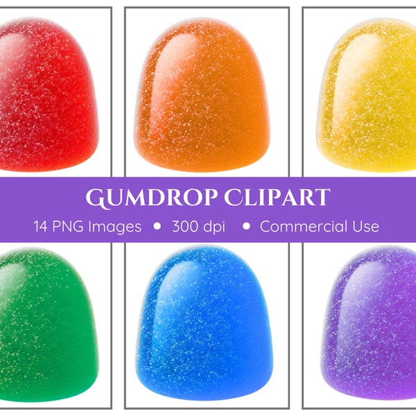 Gumdrop Clip Art - Etsy