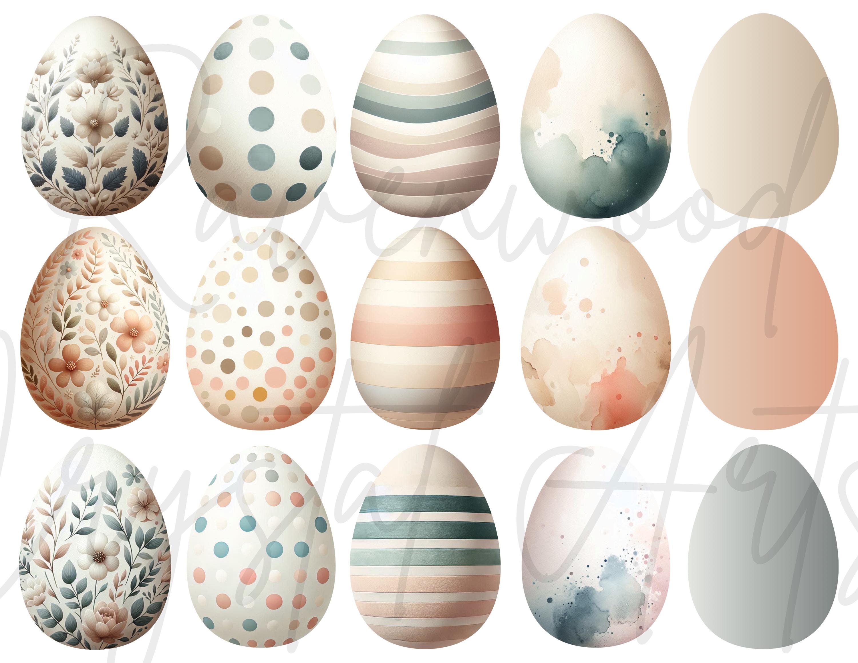 Boho Easter Eggs Clipart | 15 Pngs | Easter Png | Eggs Clipart ...
