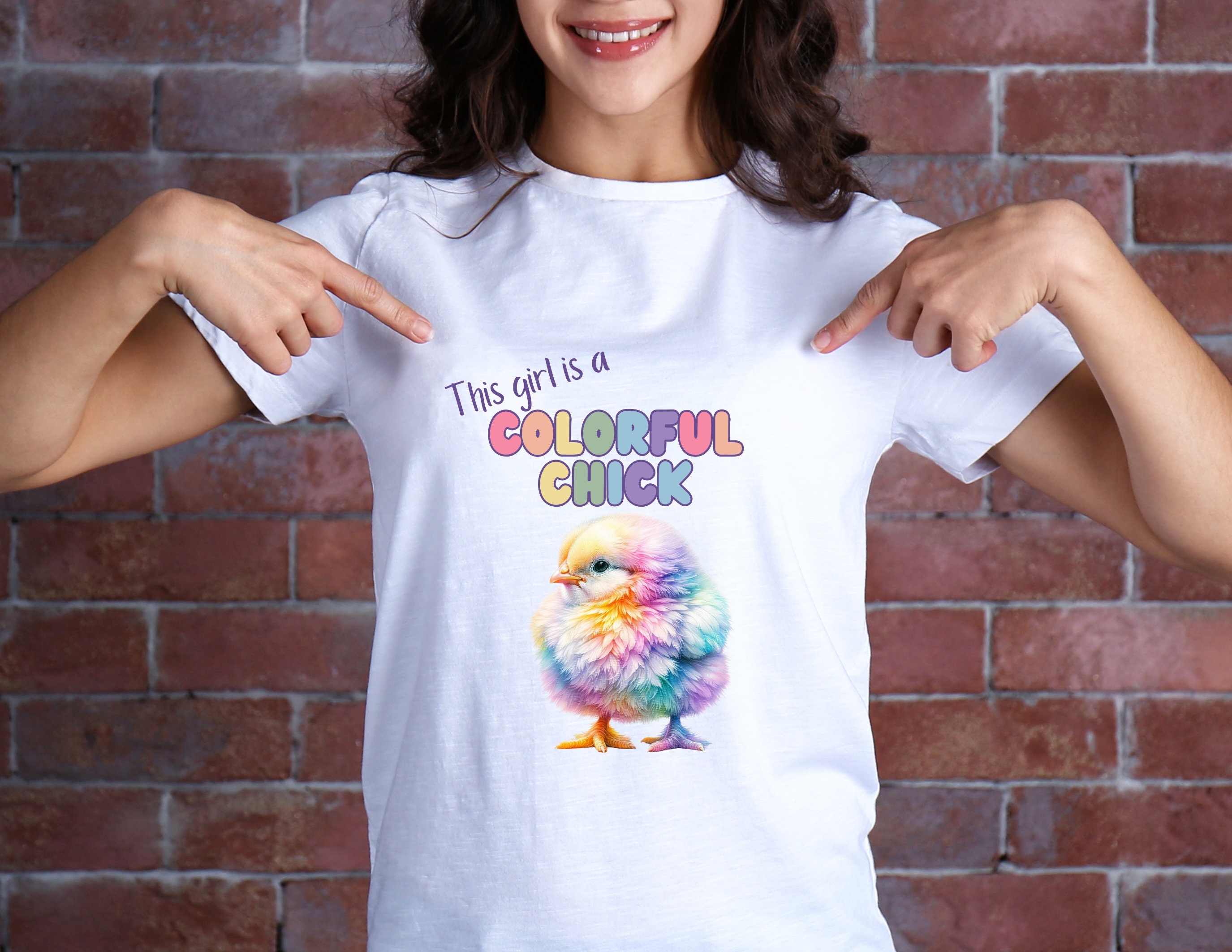 Colorful Baby Chicks Clipart Pack Transparent Background Watercolor ...