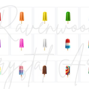 Frozen Treats Clipart Bundle | 61 Pngs | Ice Cream Cone Clipart ...