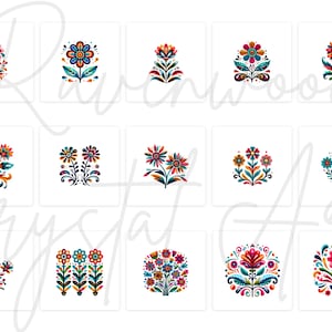 Fiesta Flowers Clipart | 44 PNG | Cinco De Mayo | Instant Download ...