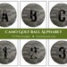 Camo Golf Ball Alphabet | Alphabet PNG | Sport Font | Golf Ball Clipart ...