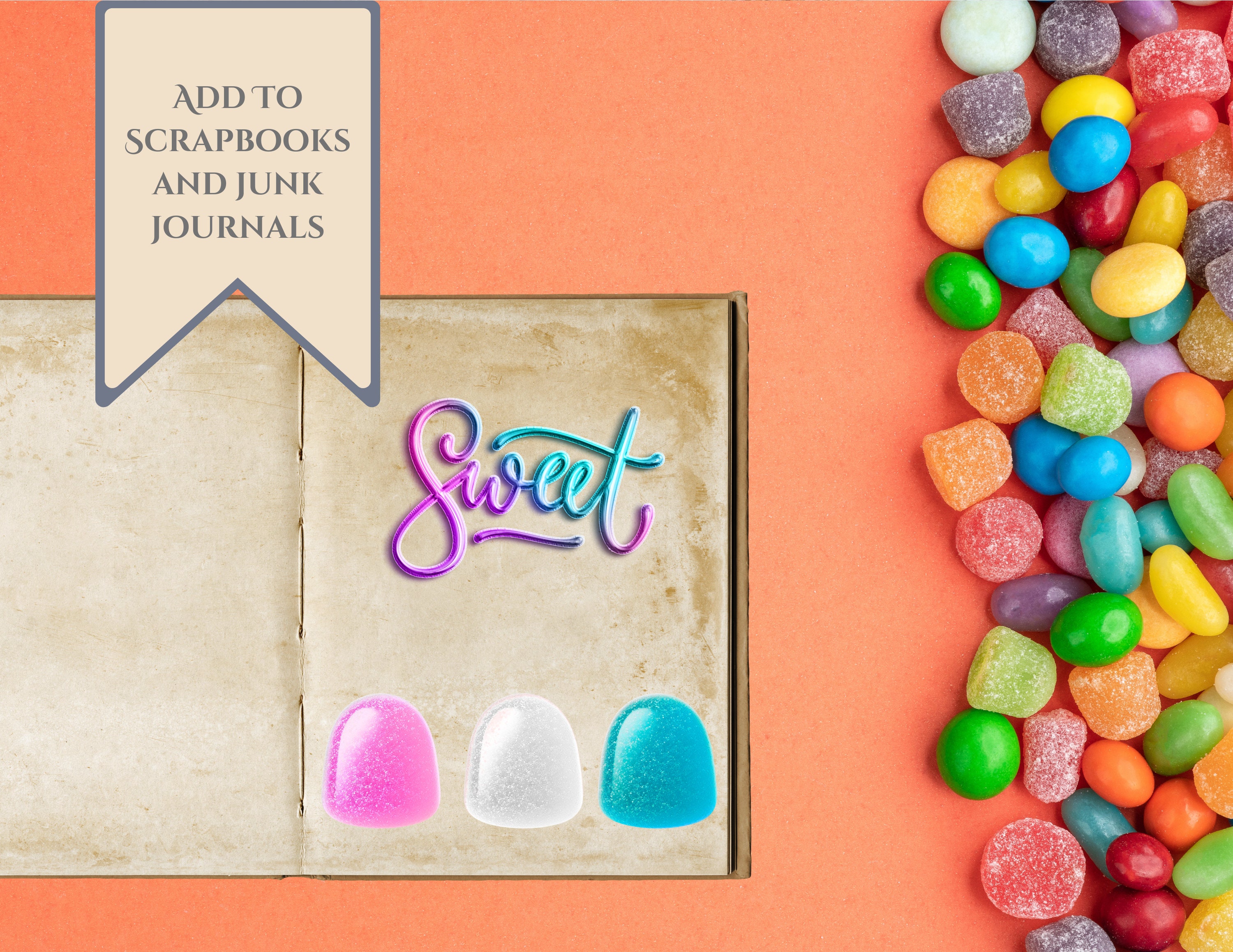 Gumdrop Clipart | 14 Pngs | Instant Download | Gumdrop PNG | Candy Shop ...