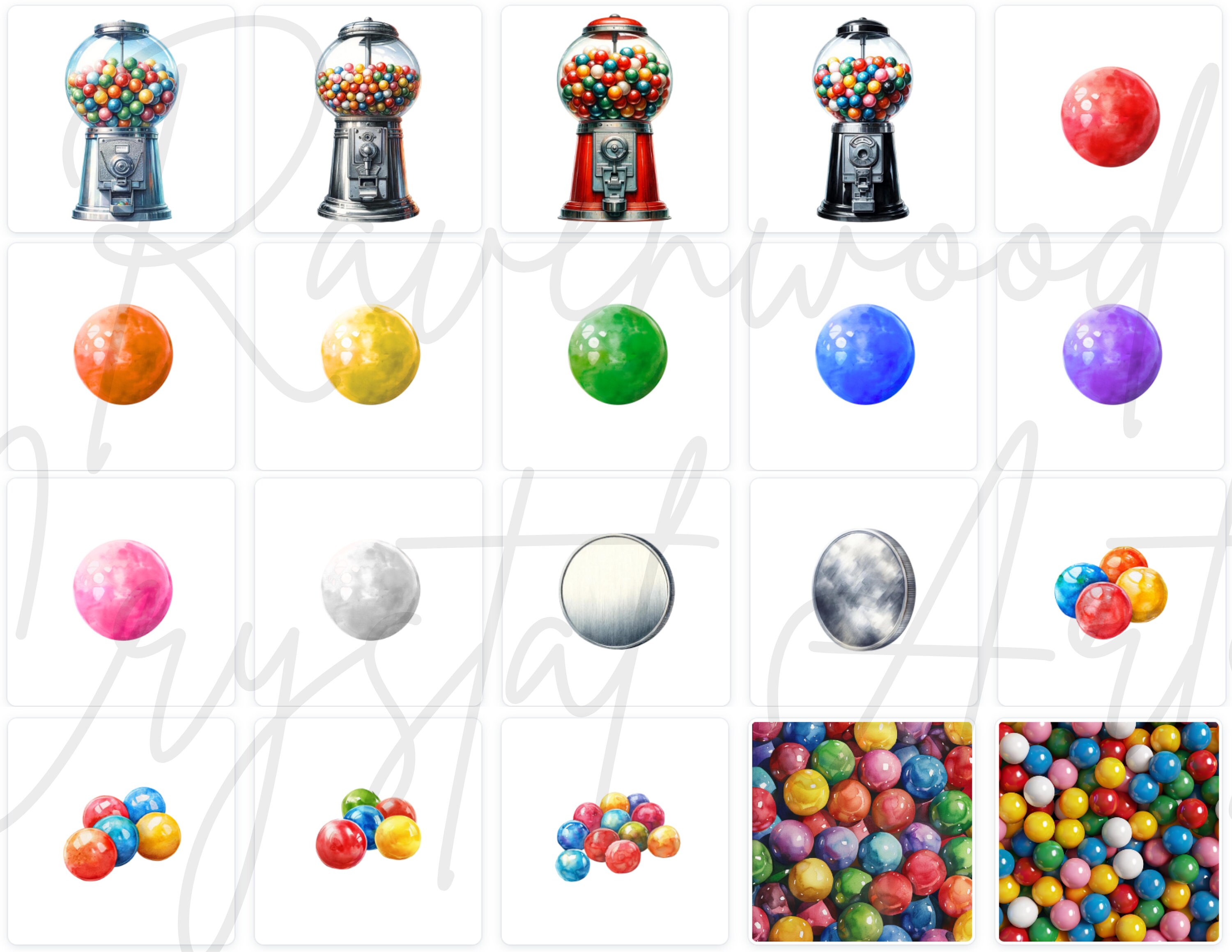 Gumball Clipart 20 Pngs Gumball Machine Clipart Candy Clip Art Rainbow ...