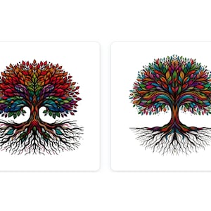 Colorful Tree of Life Clipart | 10 Pngs | Instant Download | Tree and ...