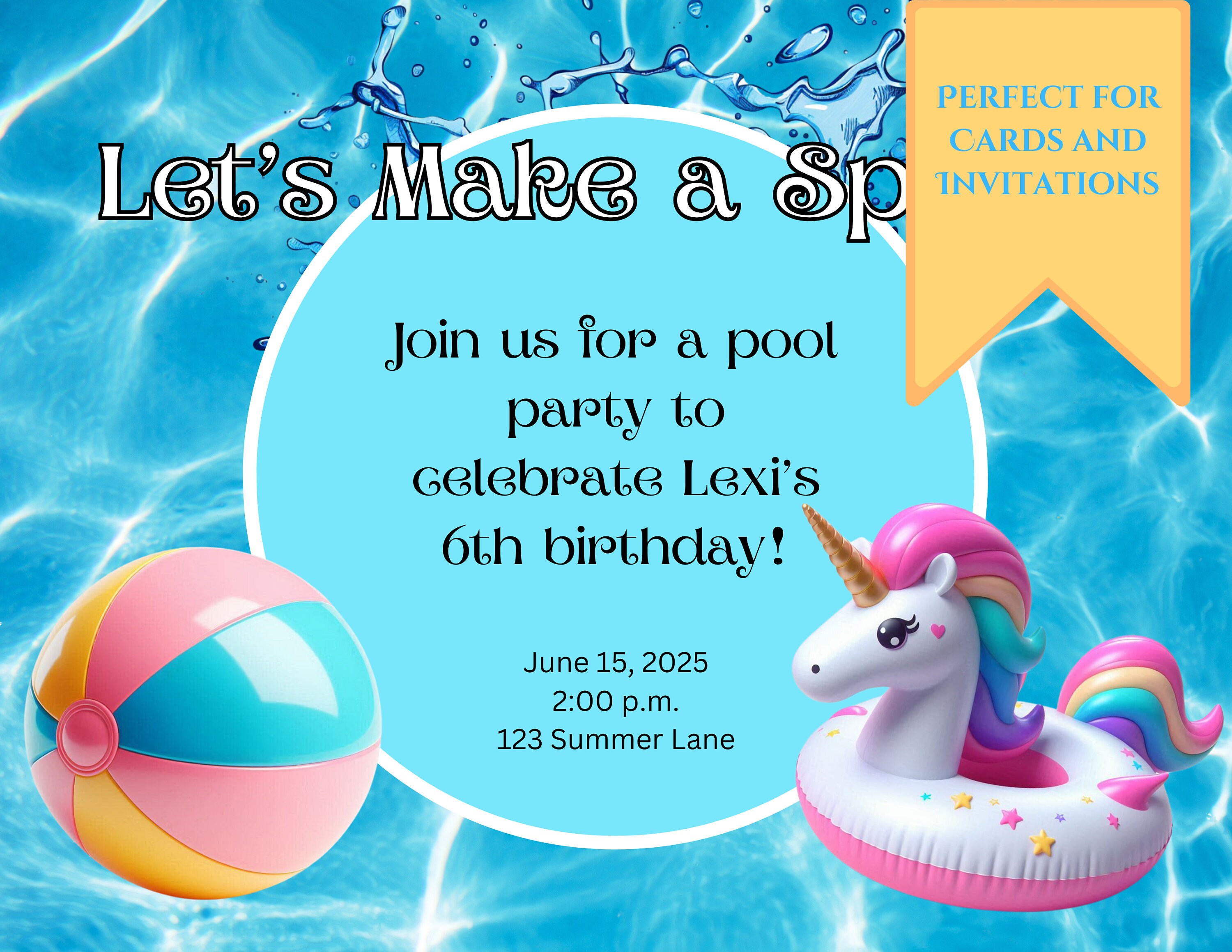 Pool Party Clipart | 65 Pngs | Pool Floats | Flip Flops | Digital ...