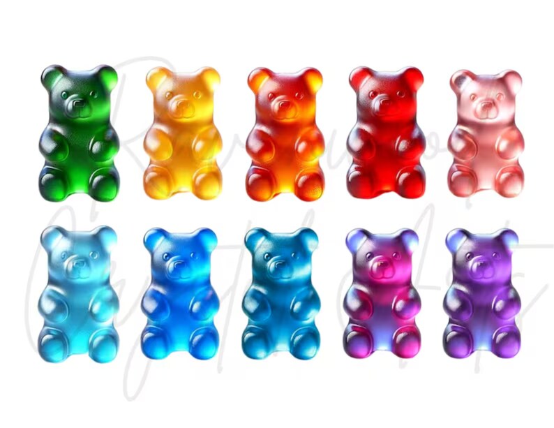 Candy Clipart Bundle | 116 Pngs | Gummy Bear Clipart | Lollipop Clipart ...