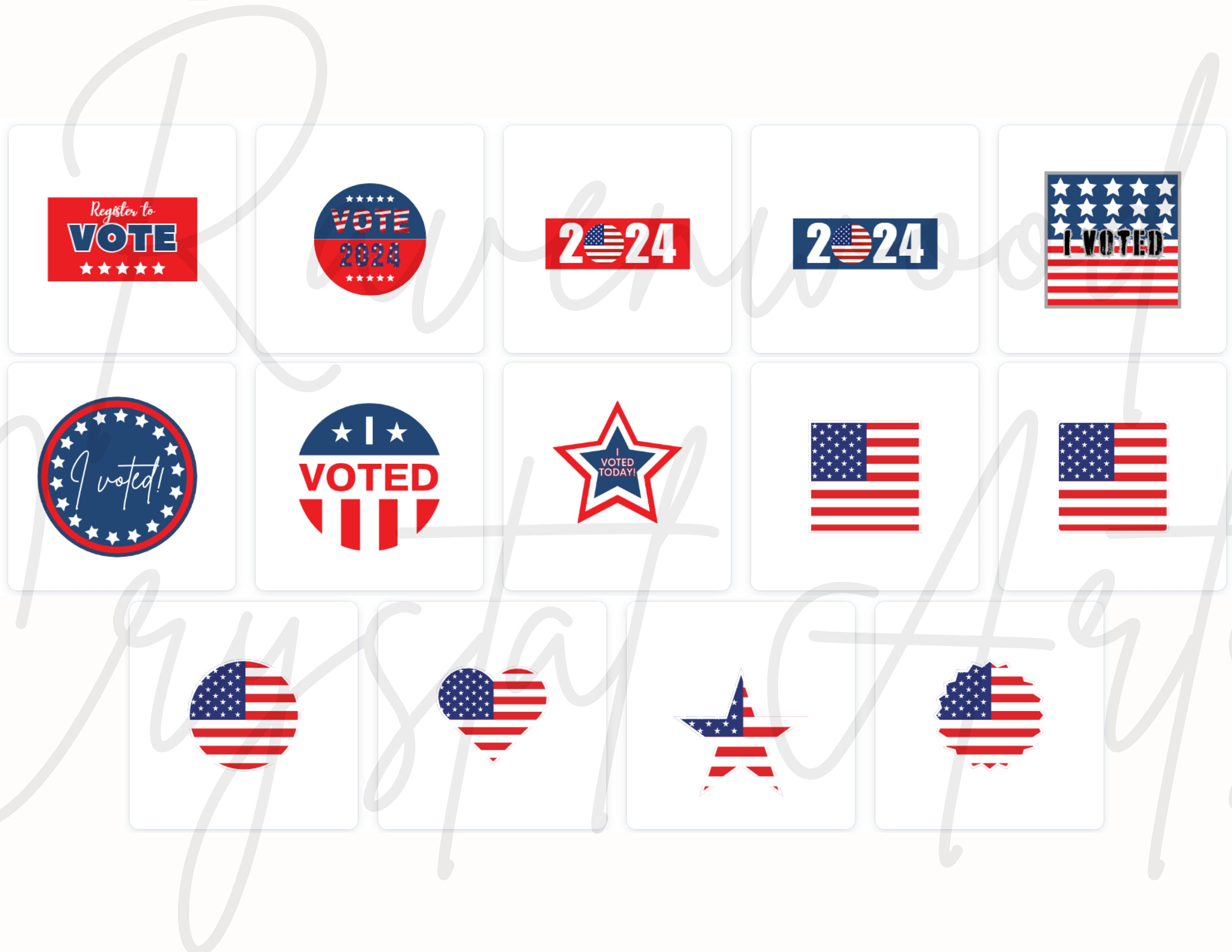Election Clipart | 34 Pngs | Voting Clipart | Digital Download | Voting ...
