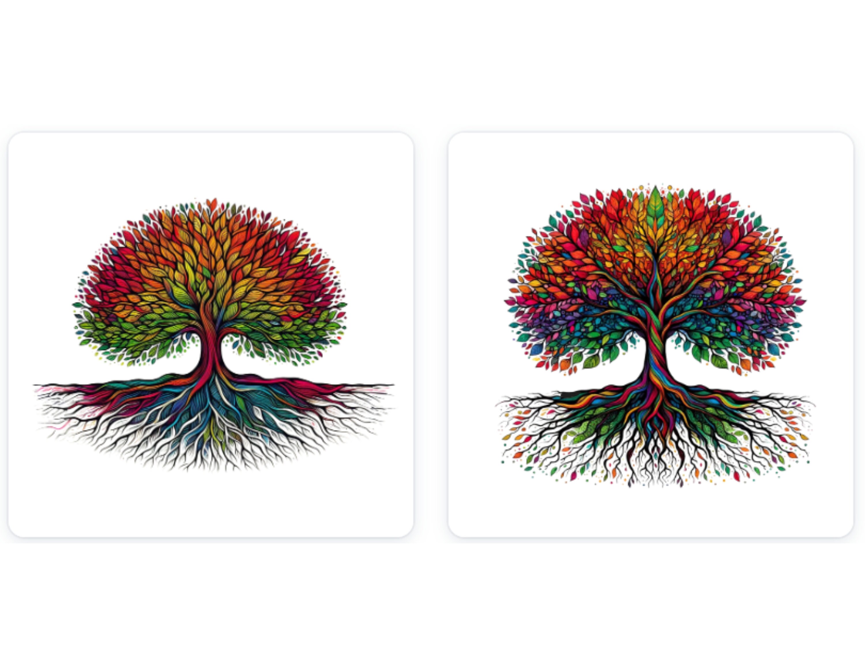 Colorful Tree of Life Clipart | 10 Pngs | Instant Download | Tree and ...