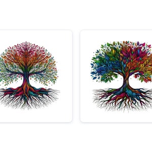 Colorful Tree of Life Clipart | 10 Pngs | Instant Download | Tree and ...