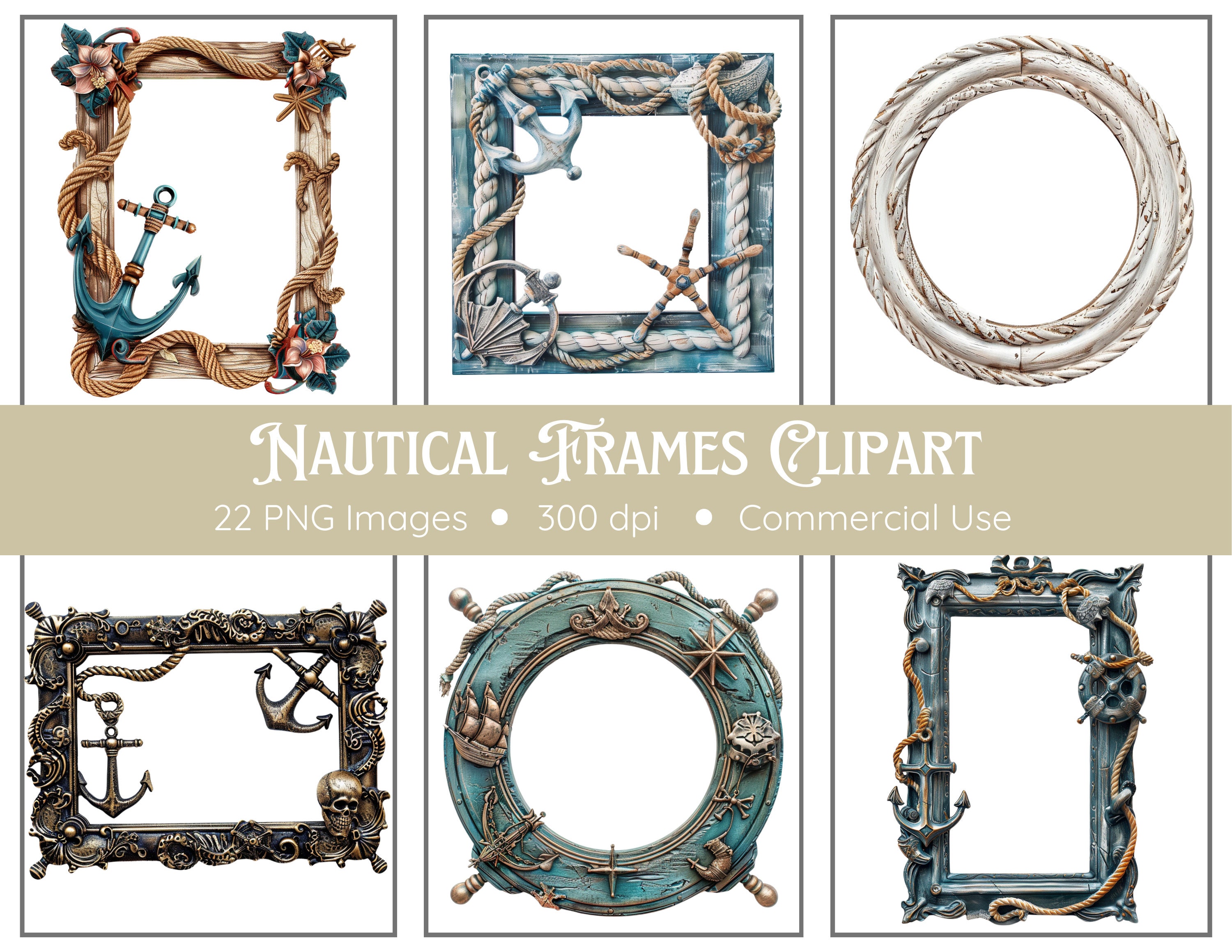 Nautical Frames Clipart 22 Pngs Nautical Png Nautical Clipart Vintage ...