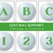 Golf Ball Alphabet Alphabet PNG Sport Font Golf Ball Clipart Alphabet ...