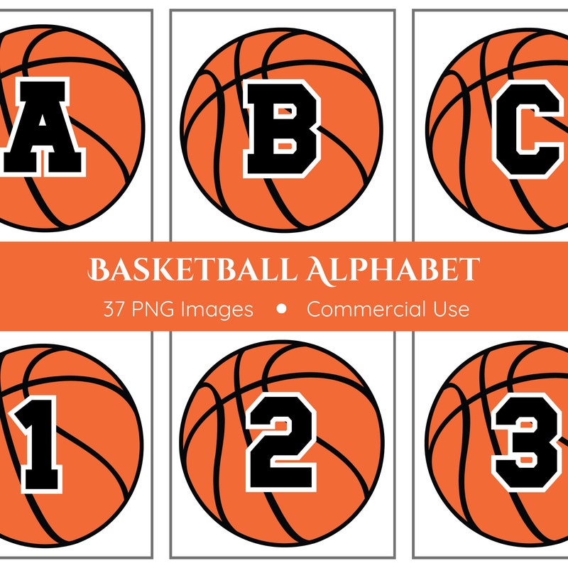 Basketball Font Download - Etsy