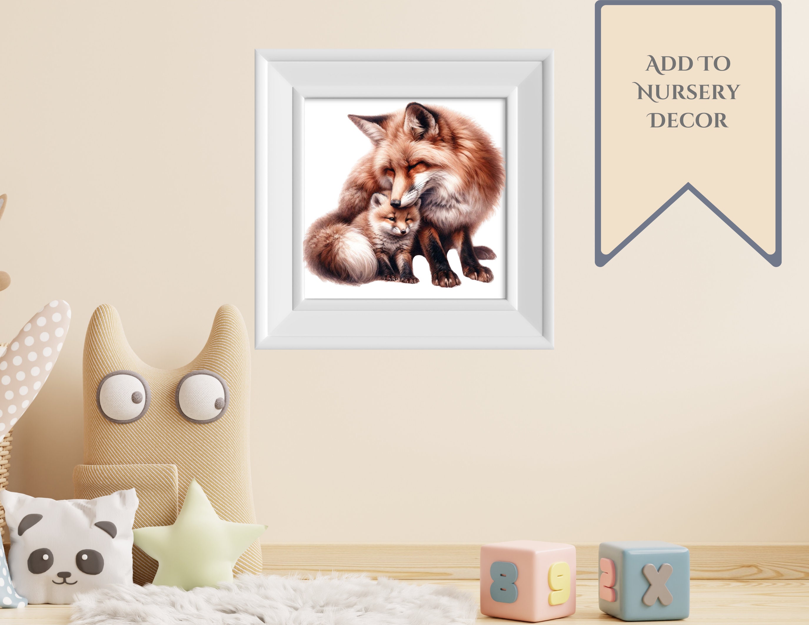 Mother and Baby Woodland Animals Clipart Safari Clipart Transparent ...