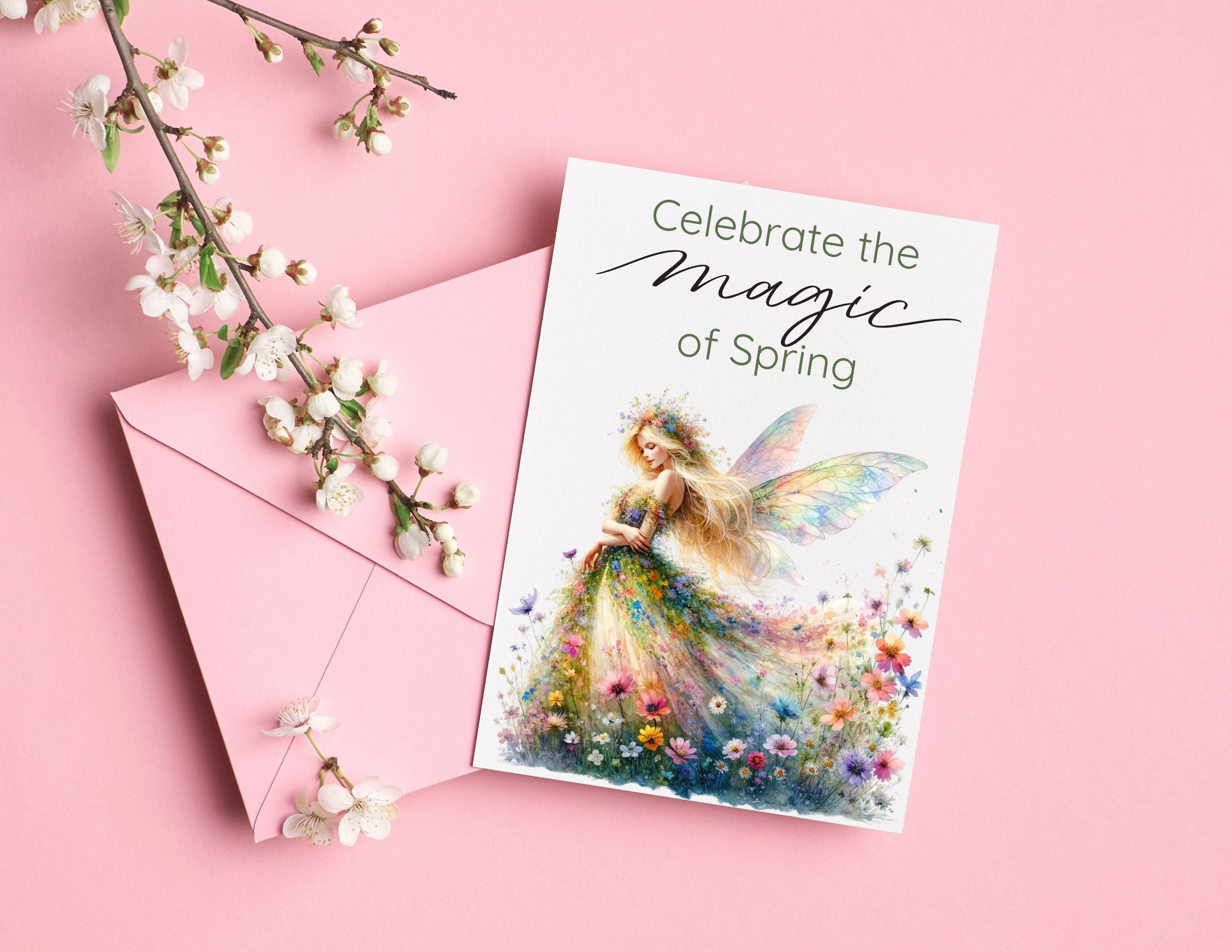 Wildflower Fairies Clipart Pack - Transparent Background - Watercolor ...