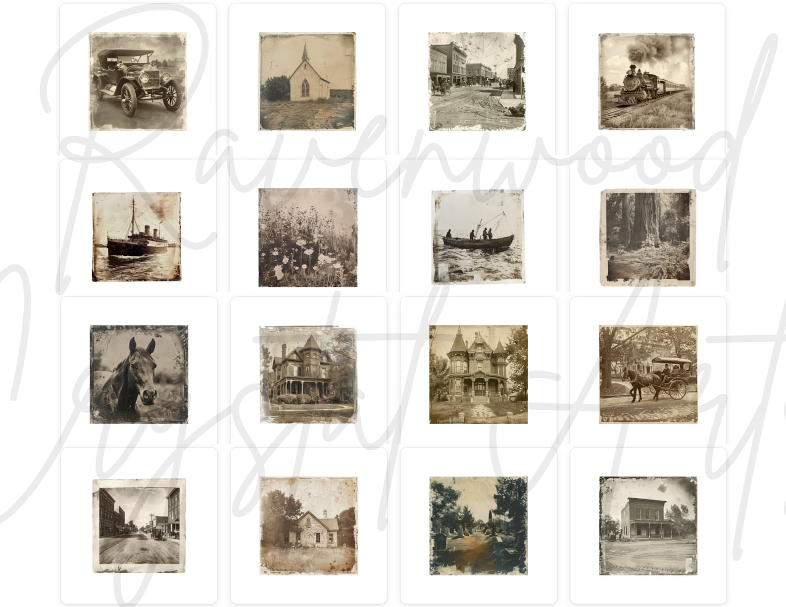 Vintage Photo Clipart 40 Pngs Instant Download Old Photos Png Vintage ...