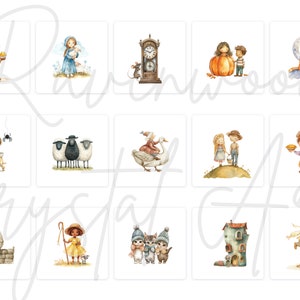Nursery Rhyme Clipart | Instant Download | Nursery Decor | Little Bo ...