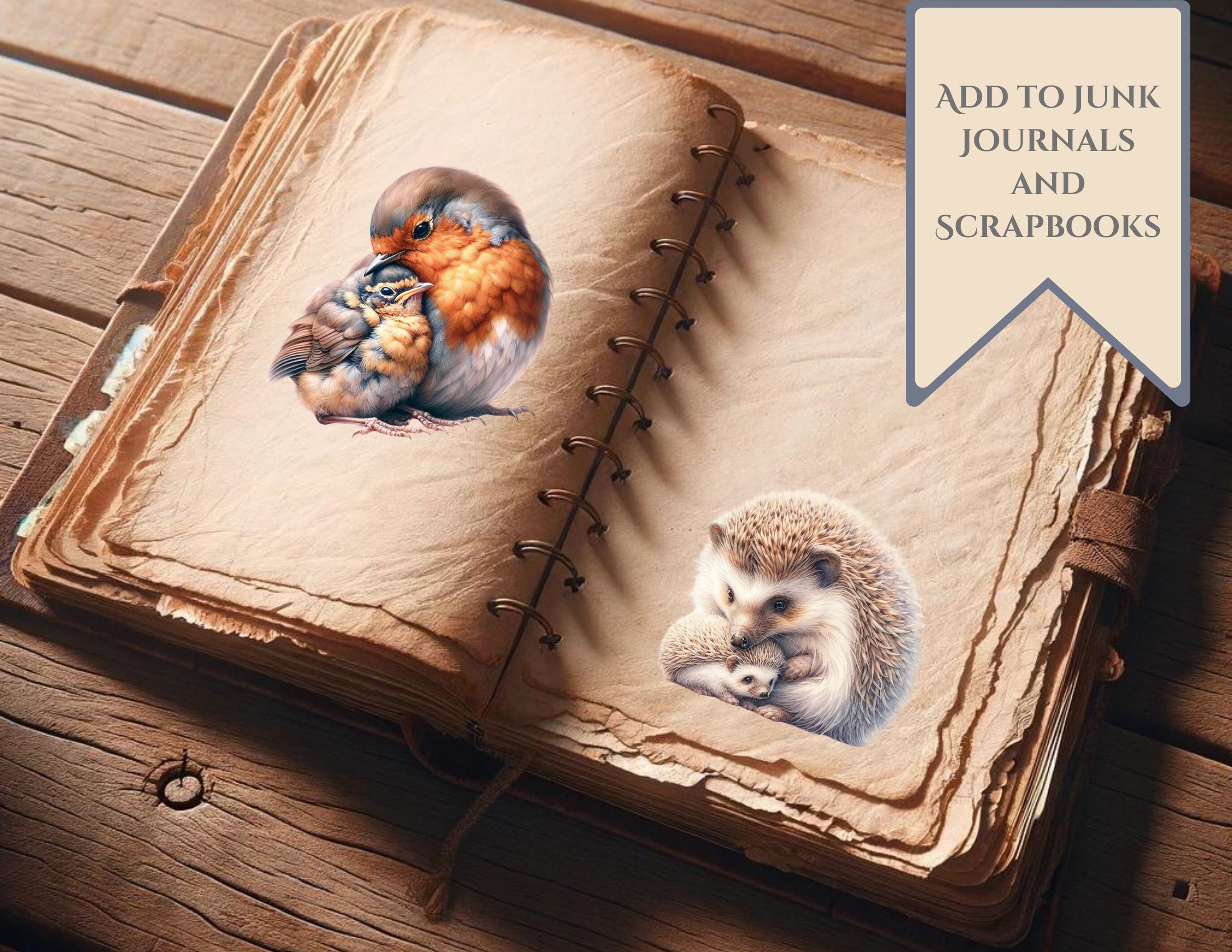 Mother and Baby Woodland Animals Clipart - Safari Clipart - Transparent ...