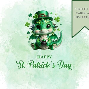 St. Patrick's Day Dragons Clipart Pack - Transparent Background - Baby ...
