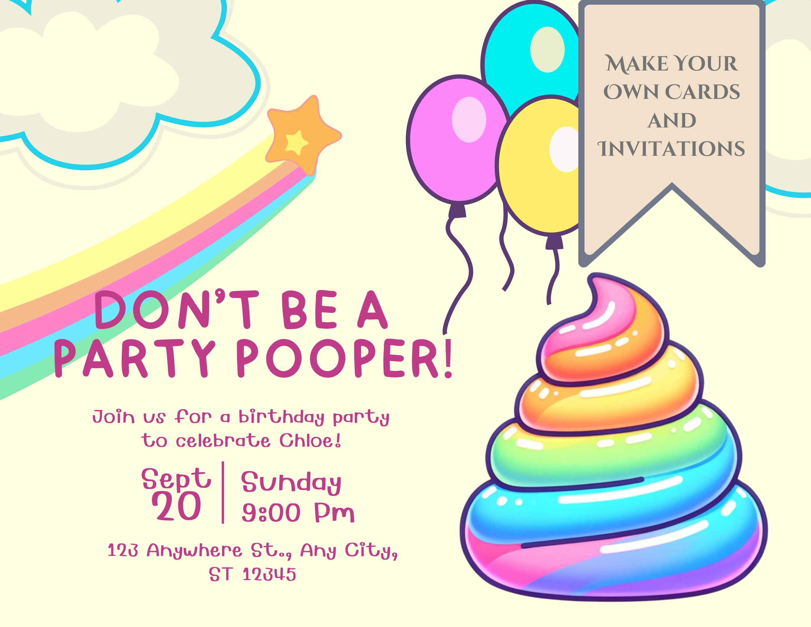 Unicorn Poop Clipart Pack Transparent Background Rainbow Poop Emoji ...