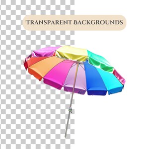 Beach Umbrella Clipart | 20 Pngs | Summer Clipart | Pool Umbrella ...