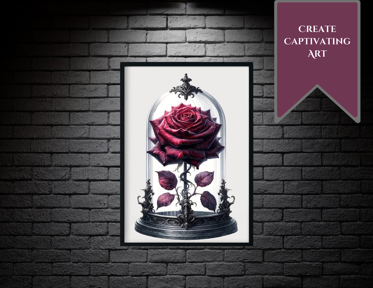 Enchanted Rose Clipart Pack Transparent Background Enchanted Roses ...