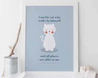 CRAZY CAT LADY Cat Poster High Quality Cat Print Cute Baby | Etsy