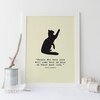 Cat Poster Cat Wall Art High-quality Giclee Print Cat Quote Art Print ...