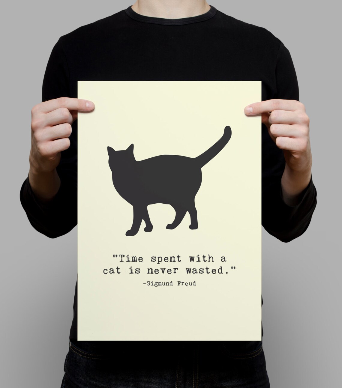Cat Poster Cat Wall Art High-quality Giclee Print Cat Quote Art Print ...