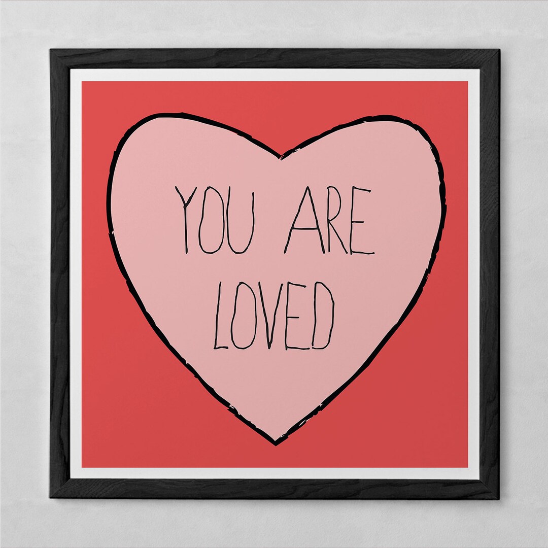 KIDS ROOM POSTER - "you Are Loved" Nursery Room Art Print, Baby Room ...