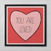 KIDS ROOM POSTER - "you Are Loved" Nursery Room Art Print, Baby Room ...