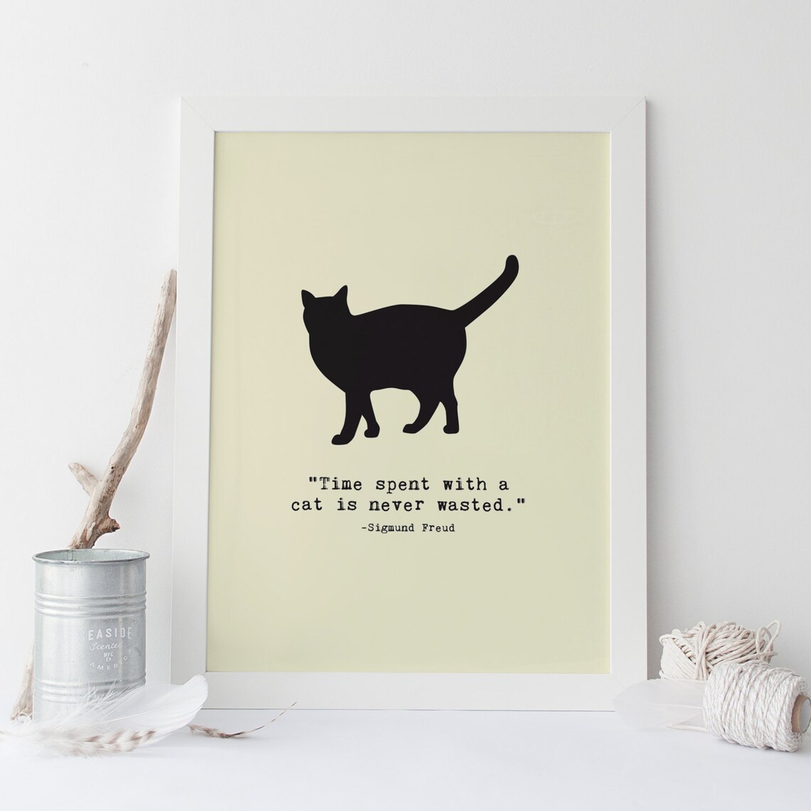 Cat Poster Cat Wall Art High-quality Giclee Print Cat Quote Art Print ...