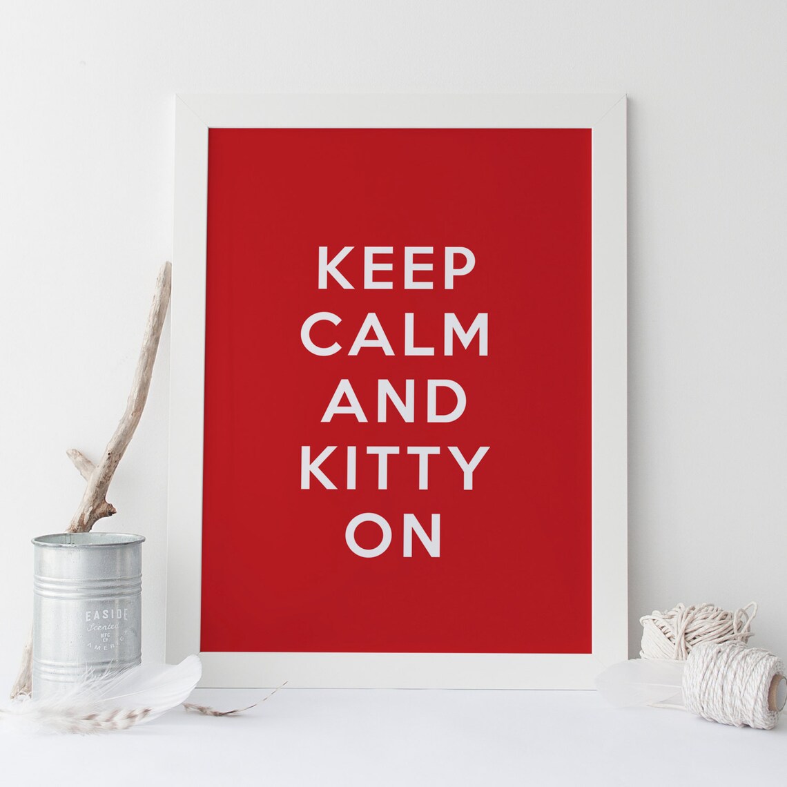 KEEP CALM - CAT Poster Cat Print Cat Quote Doctor Who Britsih Kitty Art ...