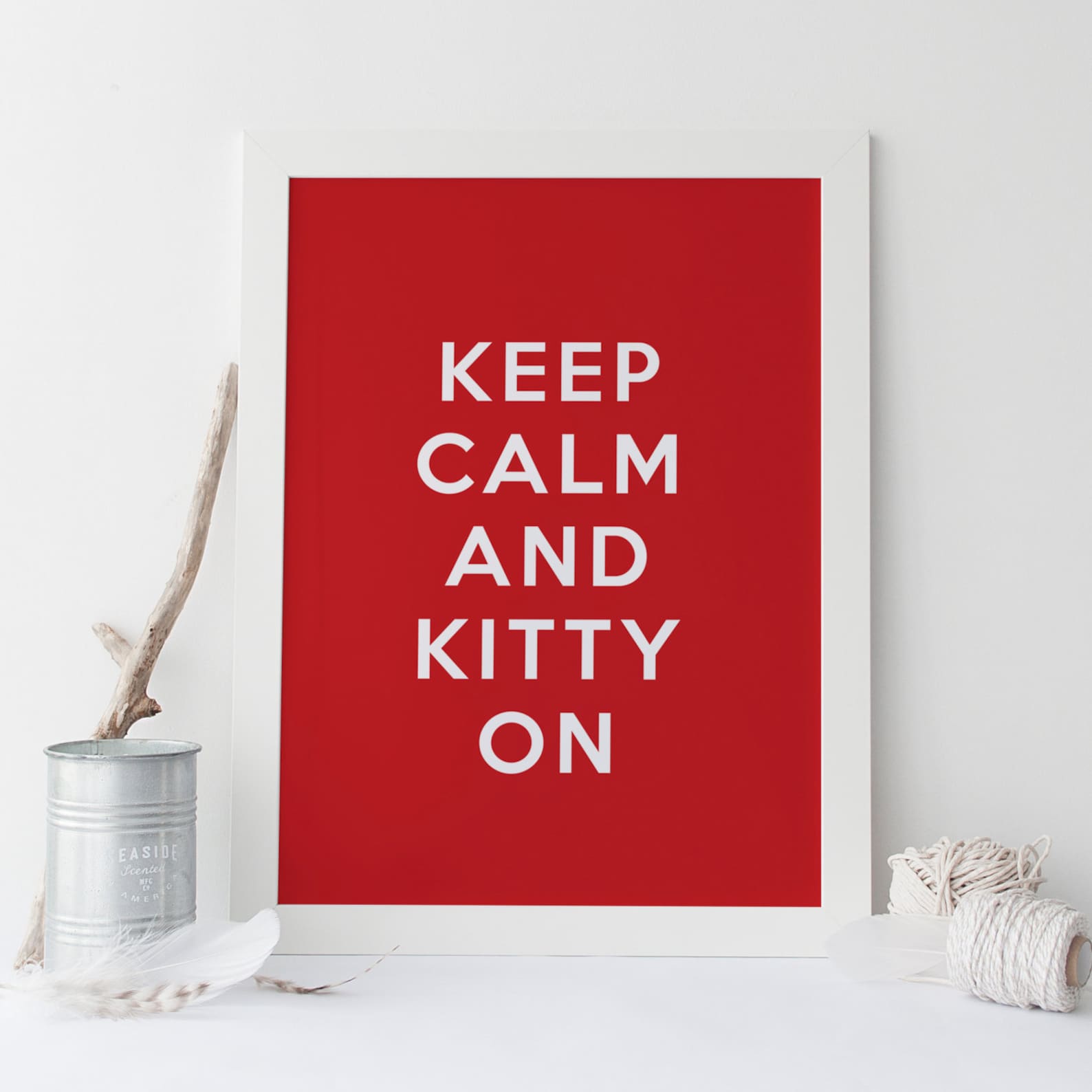 KEEP CALM - CAT Poster Cat Print Cat Quote Doctor Who Britsih Kitty Art ...