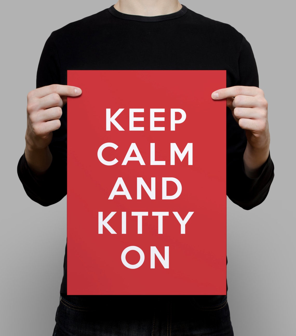 KEEP CALM CAT Poster Cat Print Cat Quote Doctor Who Britsih Kitty Art ...