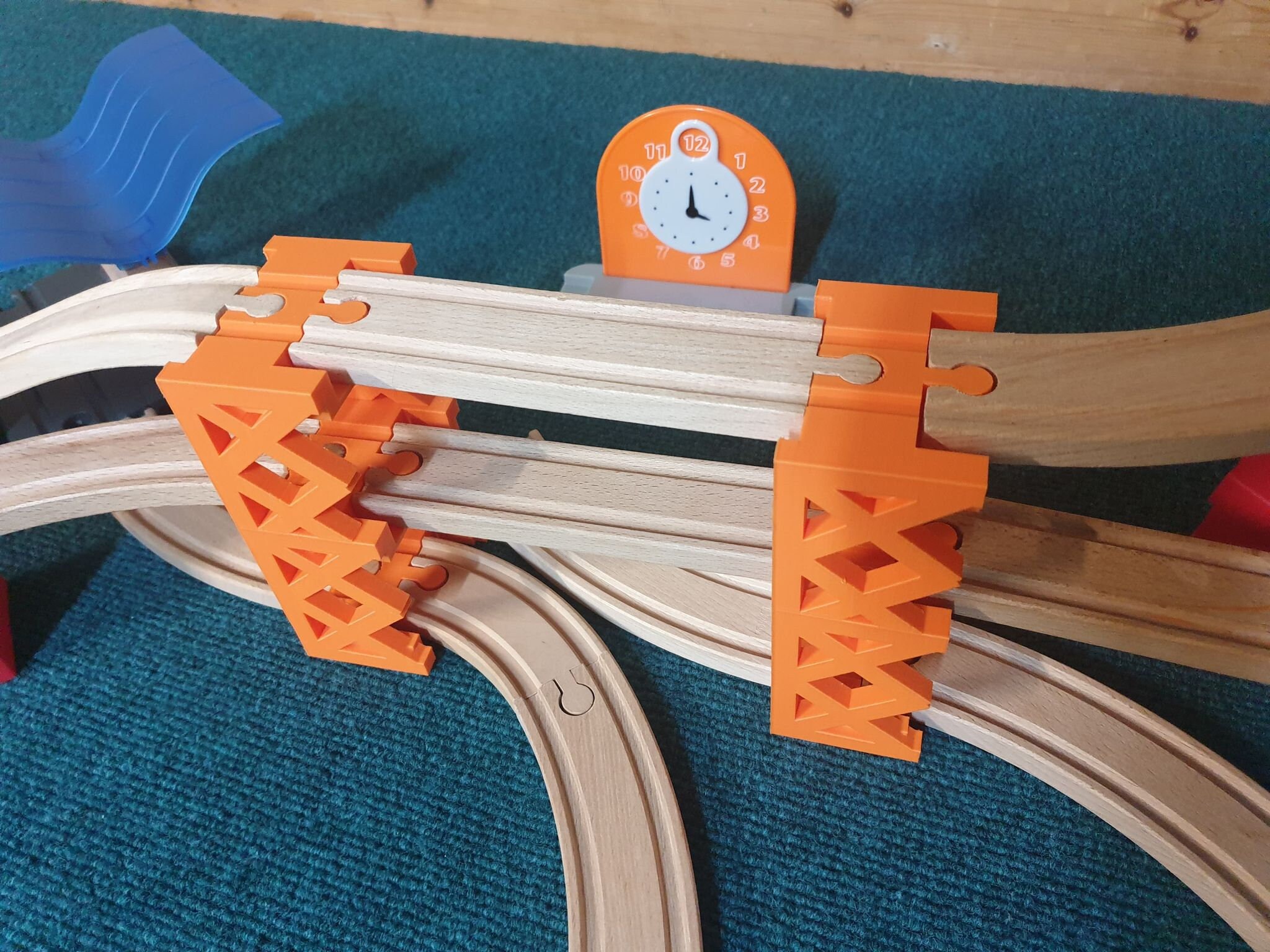 Wooden Train 3 Level Bridge Kit, 2x Pieces (lidl, Aldi, Ikea, Brio ...