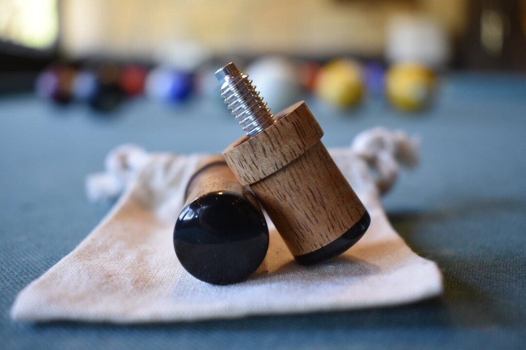 Joint Protector for Pool Cue ~ Curly Koa and Black Onyx - Etsy