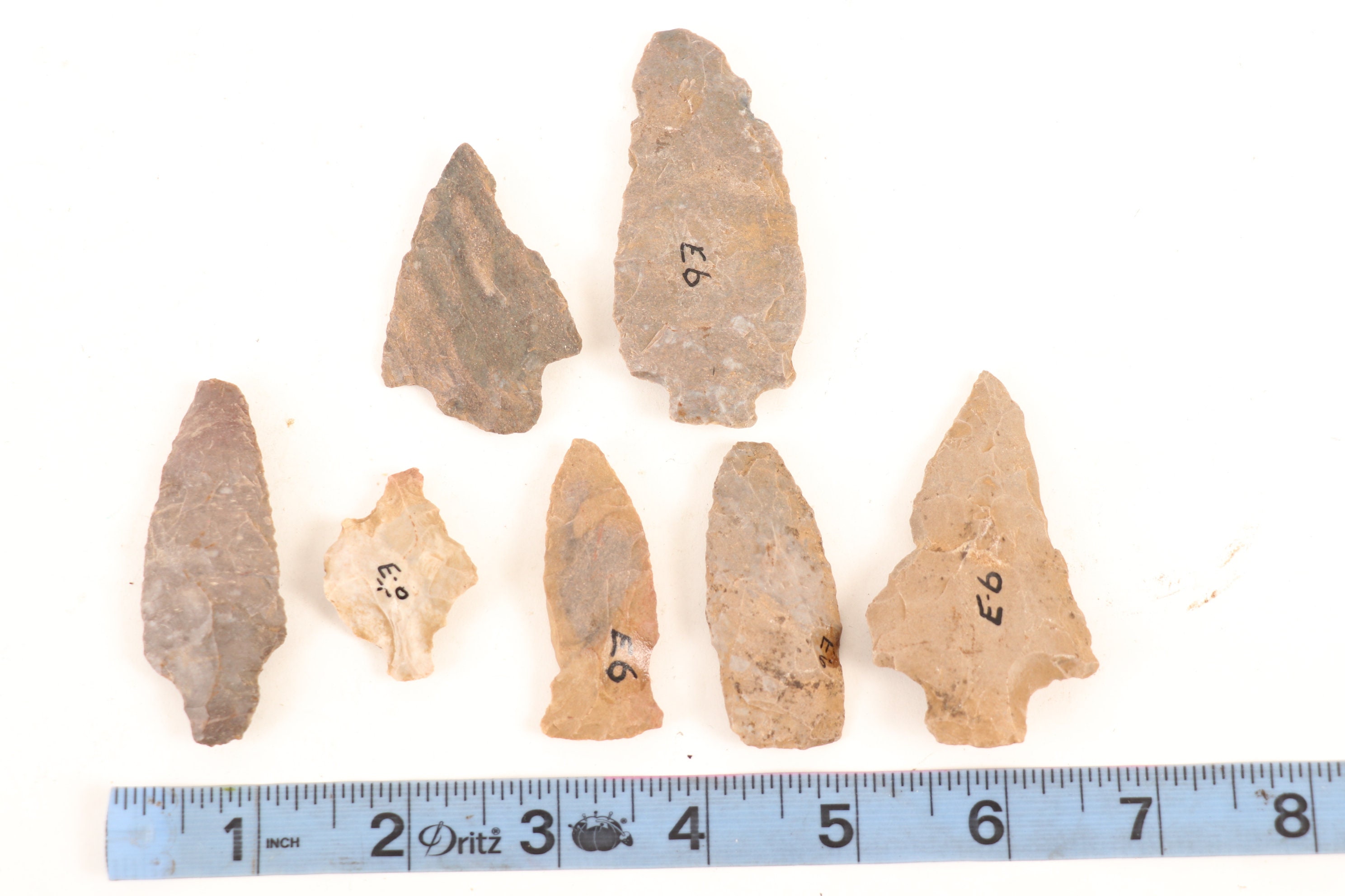 Lot of 7 Authentic Arrowheads Found in Limestone County Alabama - Etsy