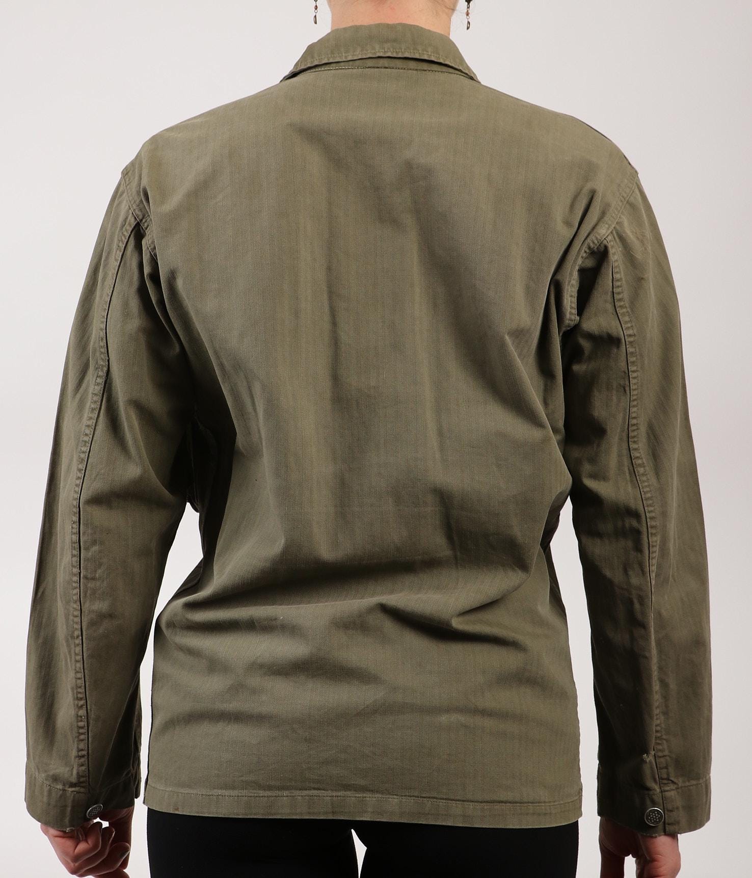 Korean War Era HBT Uniform Utility Jacket Star Buttons Size Small ...