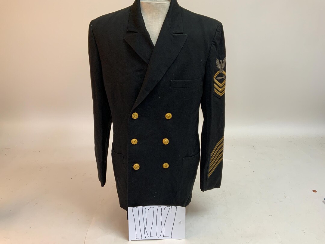 Rare WWII Era US Navy Chief Torpedomans Dress Jacket With Bullion ...