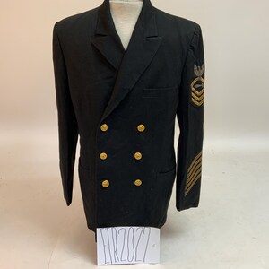 Rare WWII Era US Navy Chief Torpedomans Dress Jacket With Bullion ...