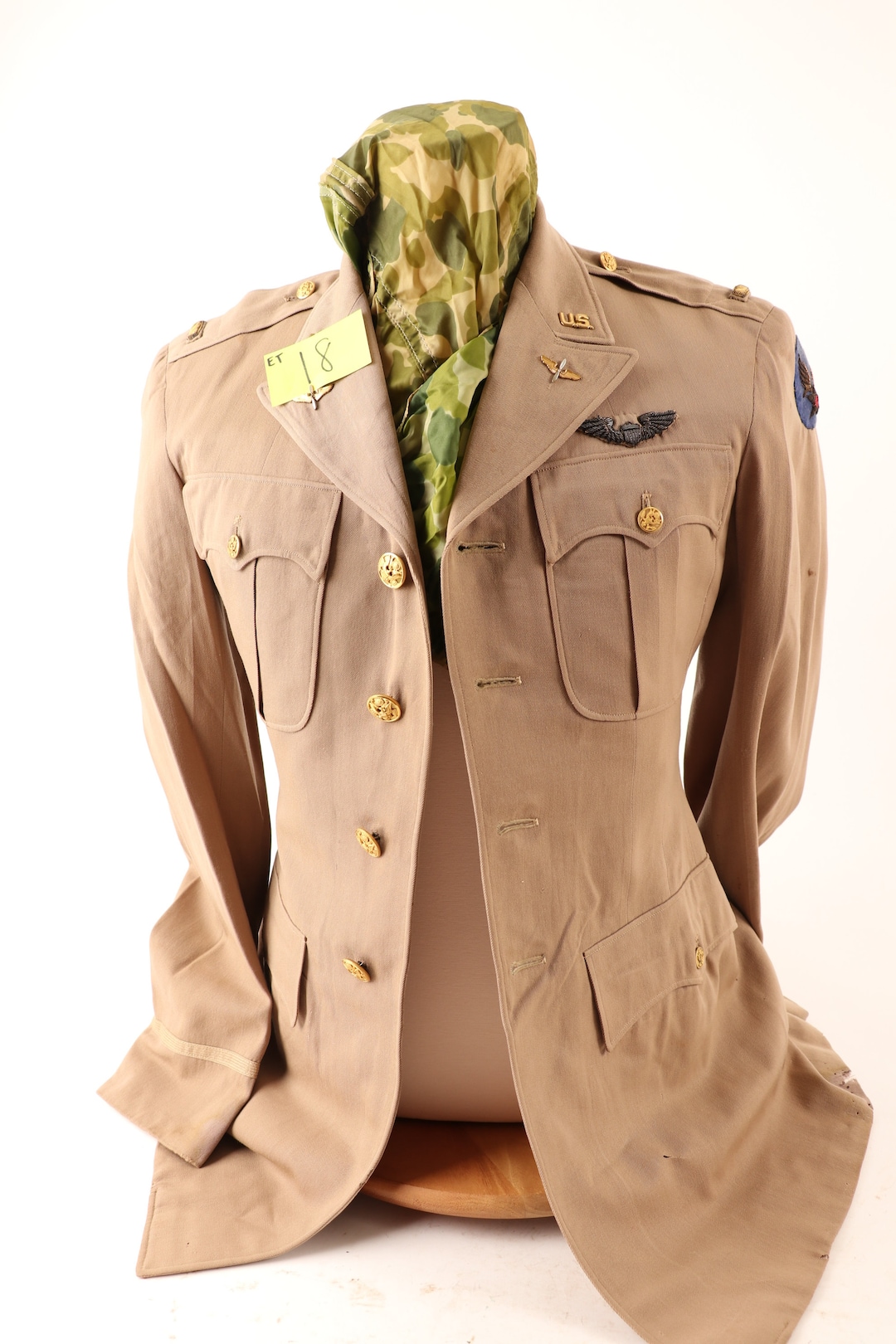 WWII ERA Army Aircorps Officers Jacket With Theater Made Bullion ...