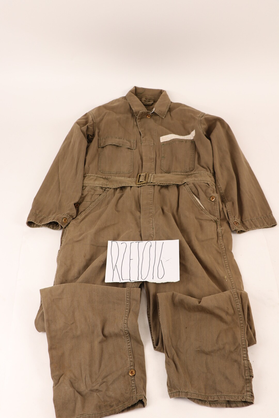 R2ET016 Early HBT Army Coveralls With Brass Buttons Named - Etsy