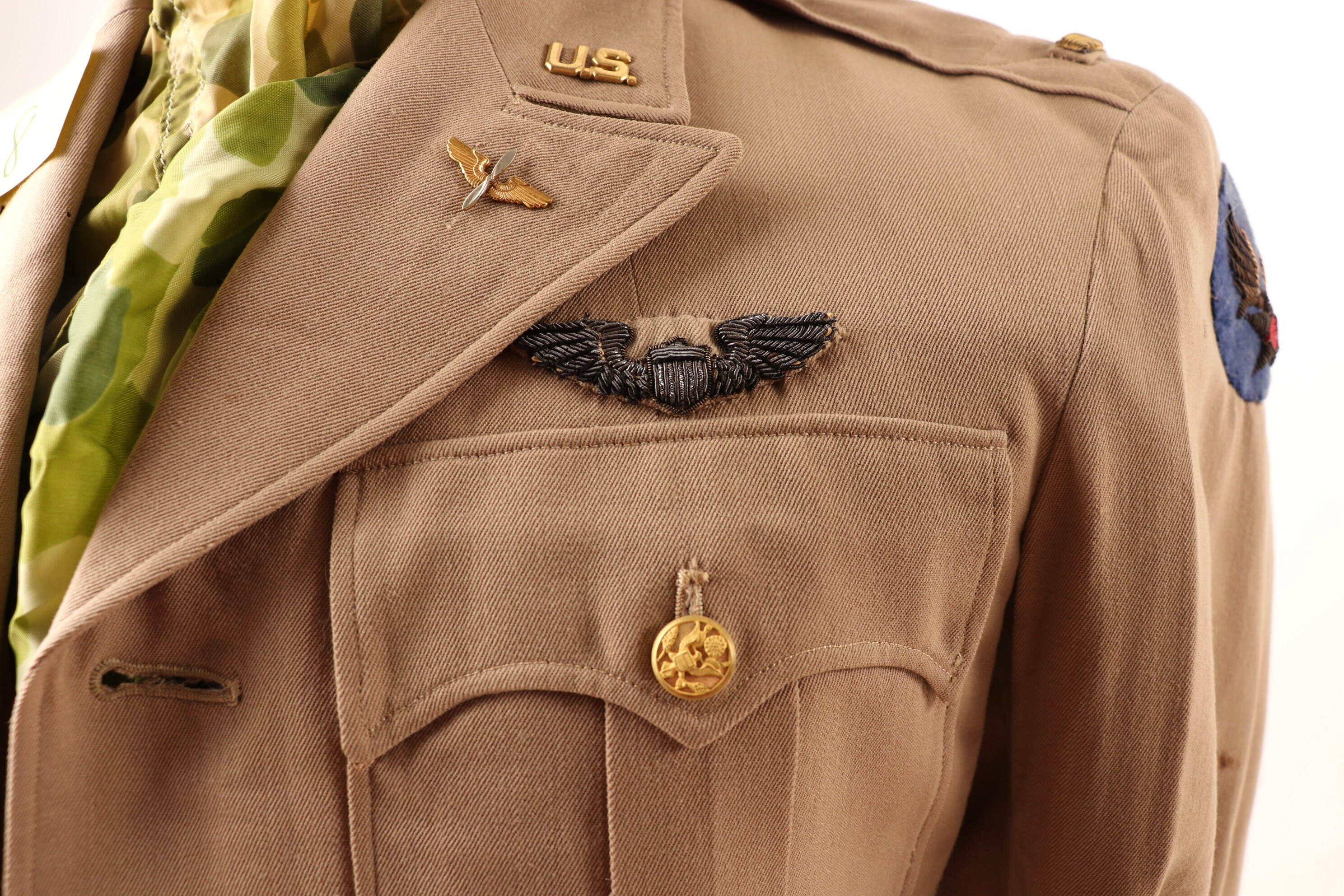 WWII ERA Army Aircorps Officers Jacket With Theater Made Bullion ...