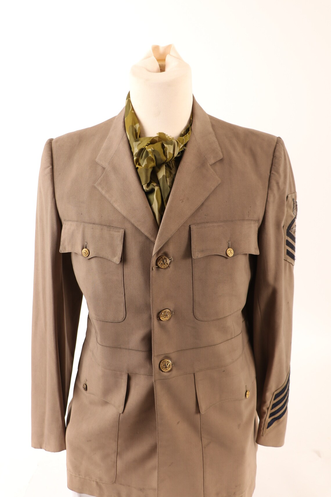 ETR2026 WWII US Navy Long Tenured Chiefs Jacket With Bullion Patch - Etsy