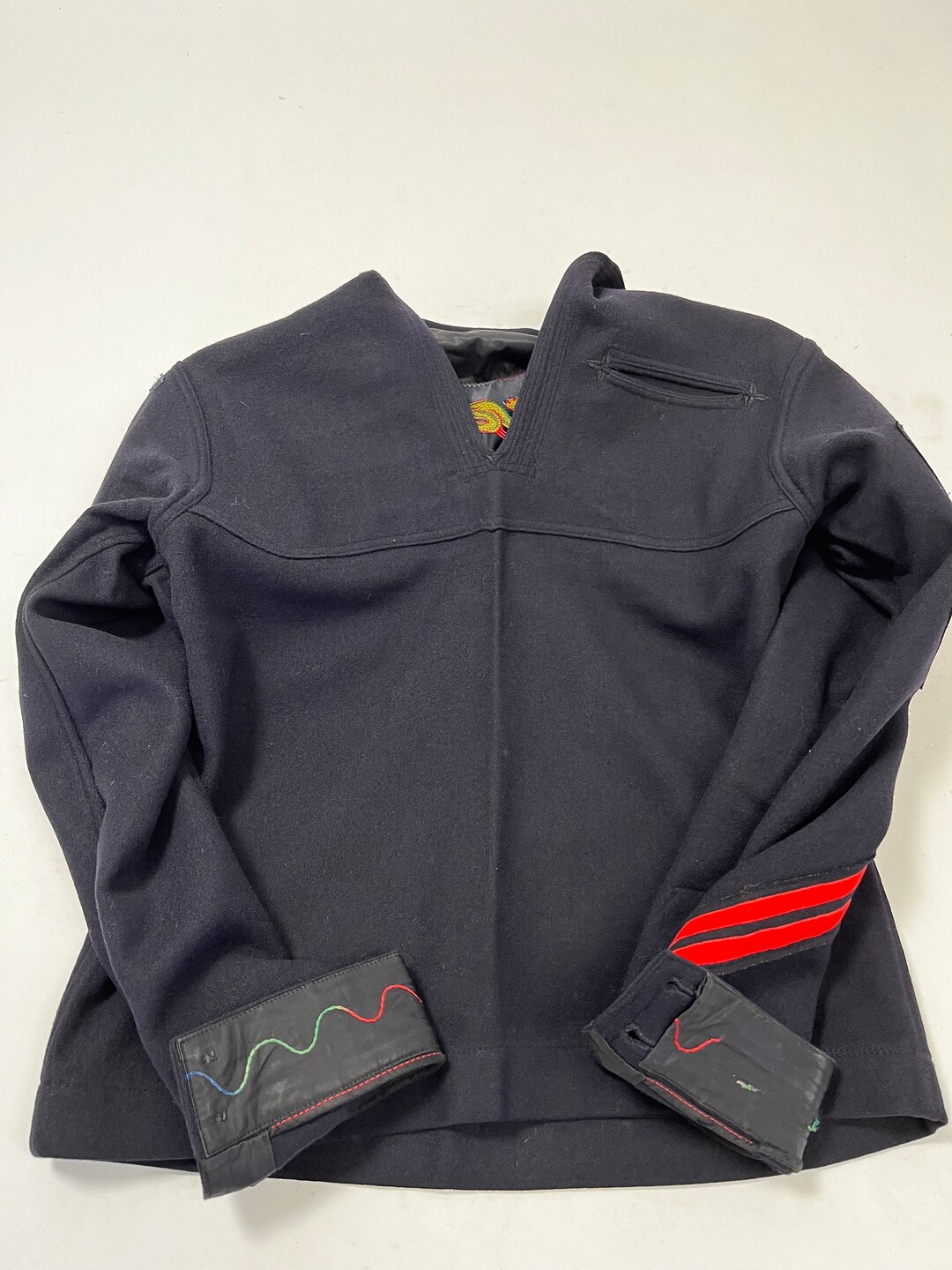 Rare Vietnam Era US Navy Jumper With Liberty Cuffs and Embroidered ...