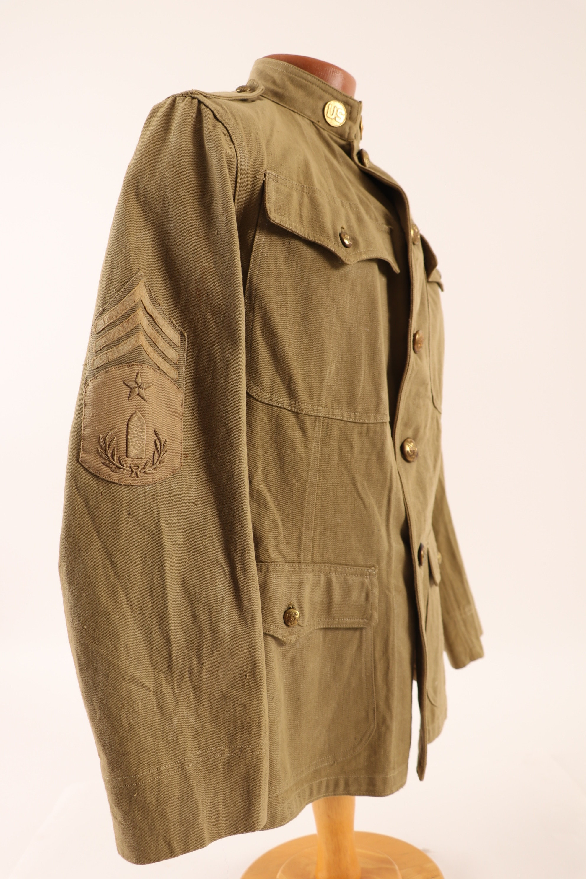 Awesome WWI First Class Gunner Coastal Artillery Jacket With Collar ...